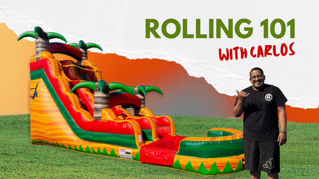 How to Roll an Inflatable Water Slide by Yourself – EZ Tips from Carlo ...