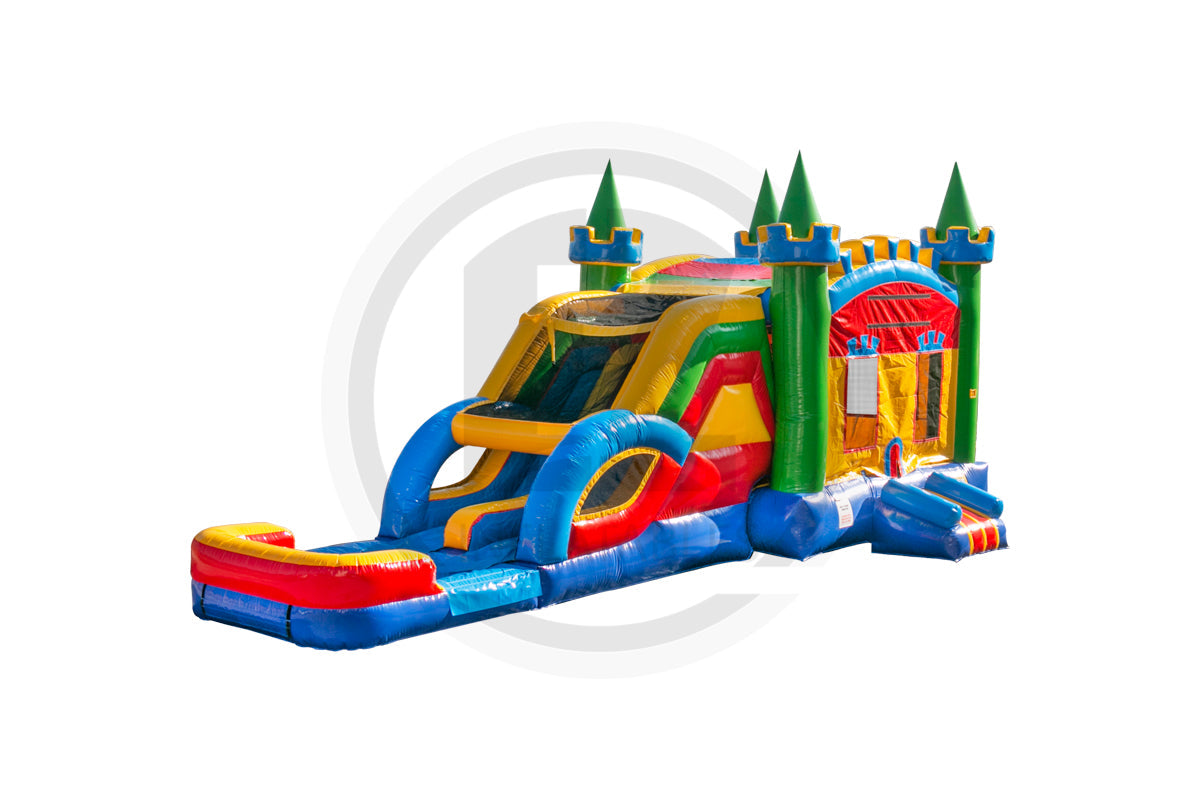 Multi Color Castle Pool and Stopper-C1018-IP-EZ Inflatables