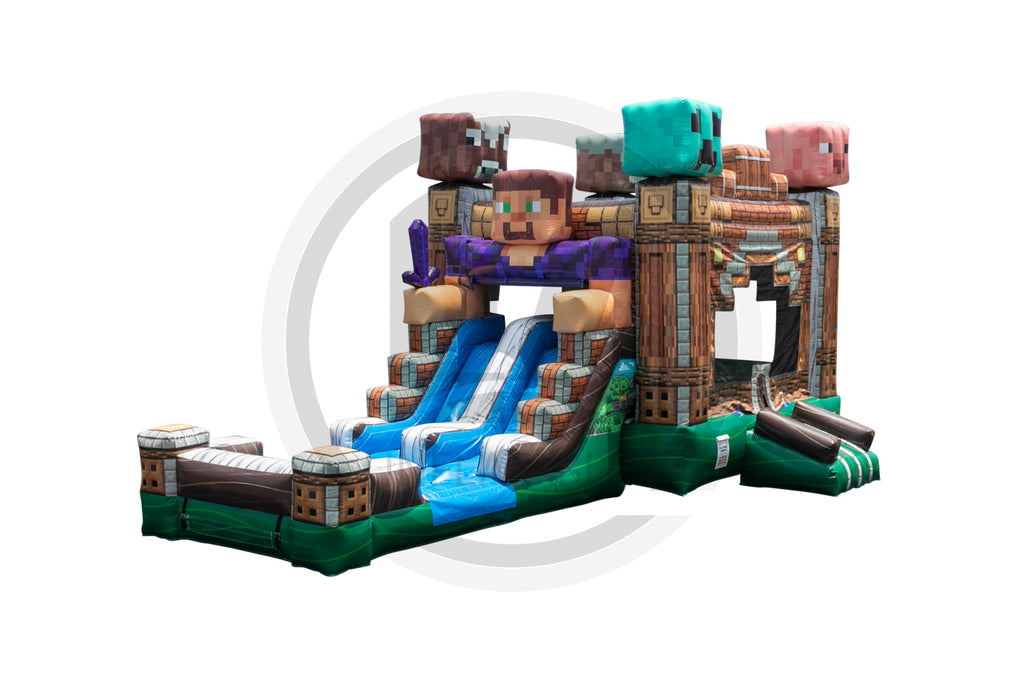 Pixelated Inflated Pool EZ Combo-CESPD02-TX-EZ Inflatables