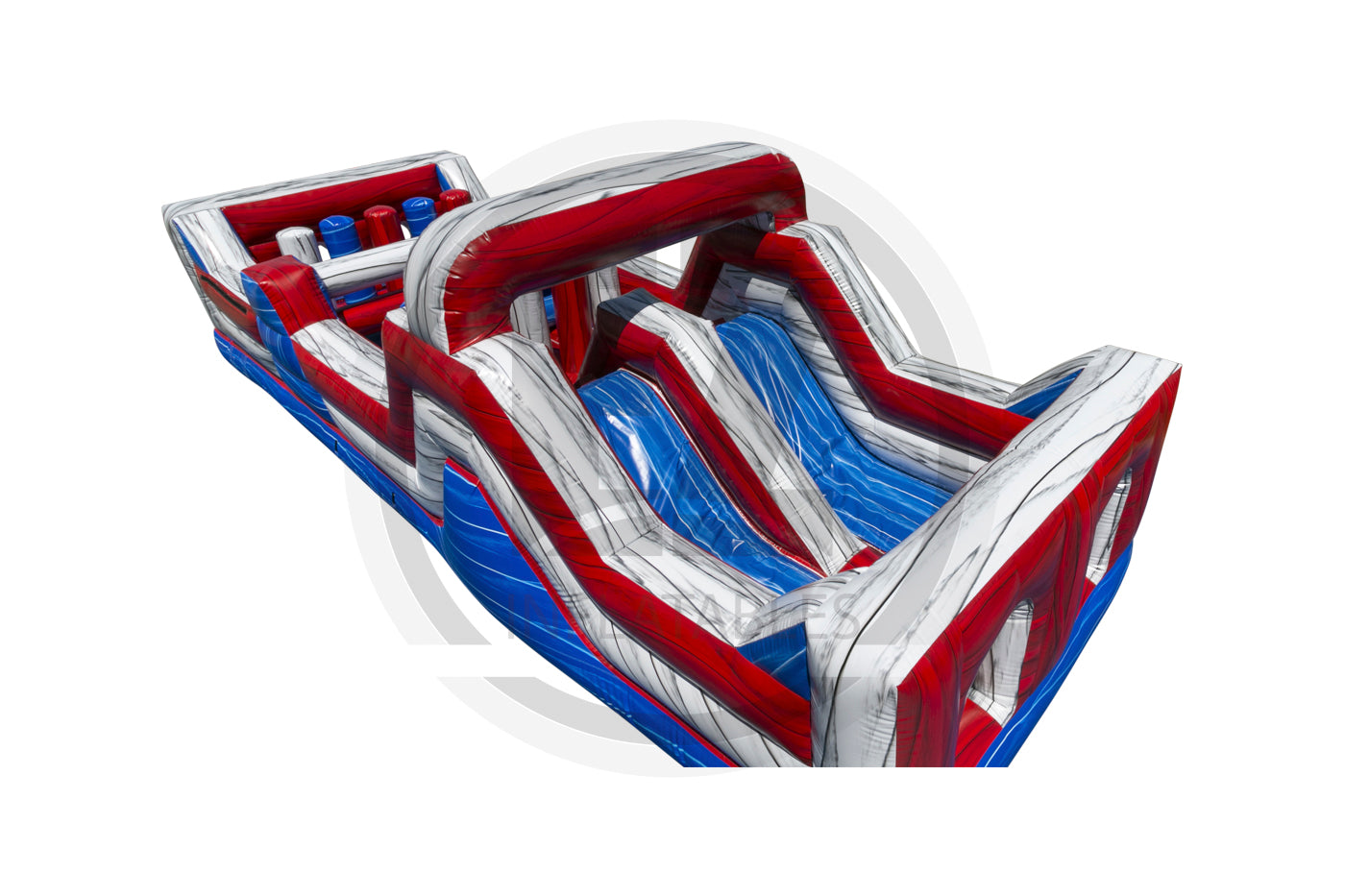 30 Ft Marble Obstacle Course-I1201-EZ Inflatables