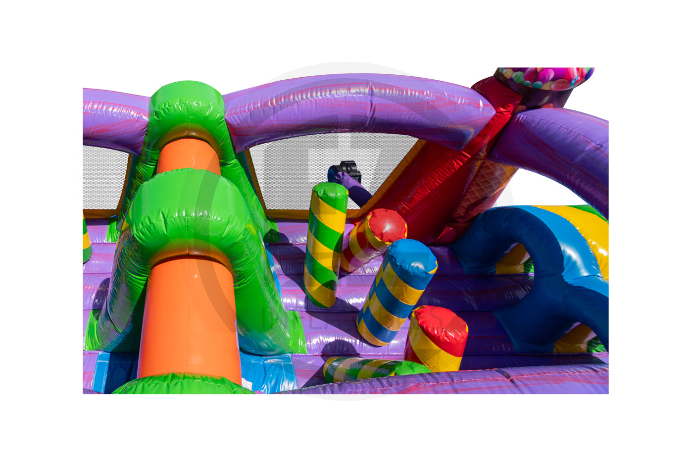 47 Sugar Rush Wet Dry Obstacle Course-I1203-EZ Inflatables