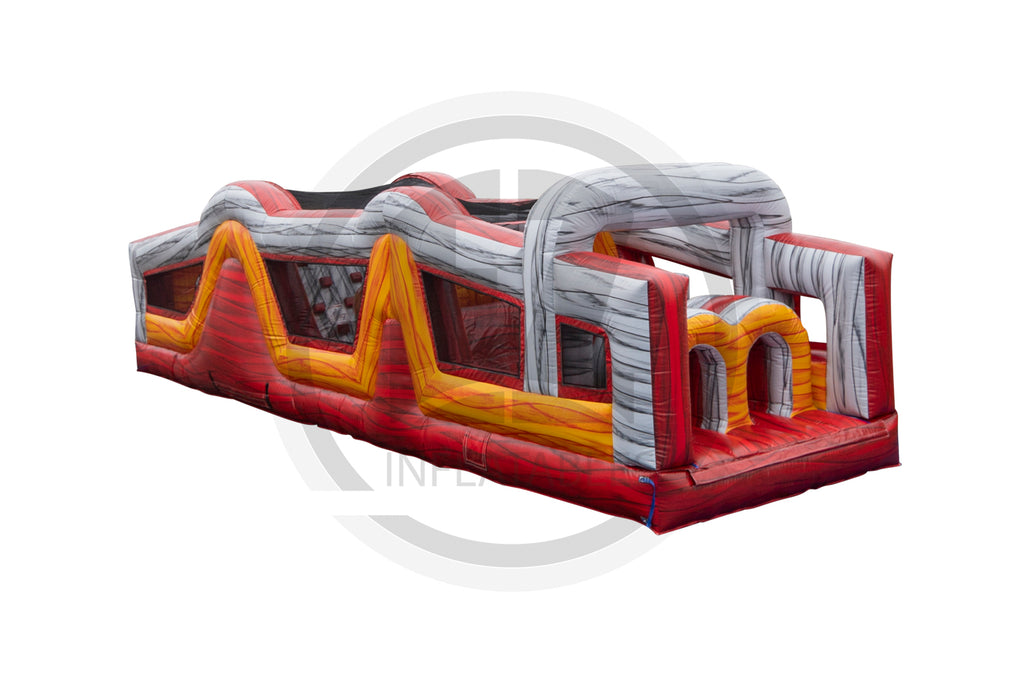 35 Lava Run Obstacle Course-I1210-EZ Inflatables