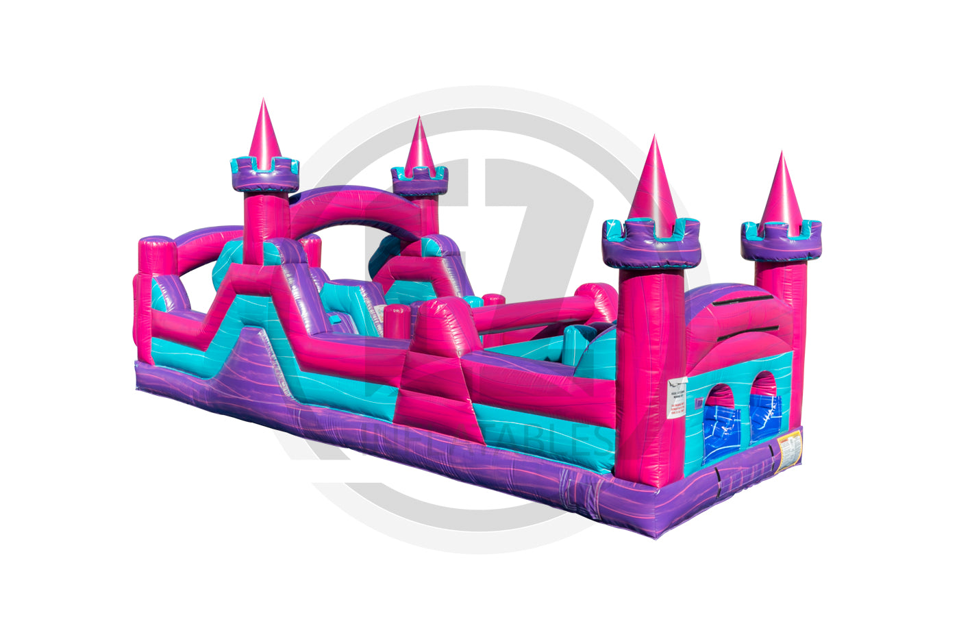 30 Lucky Princess Obstacle Course-I1234-EZ Inflatables