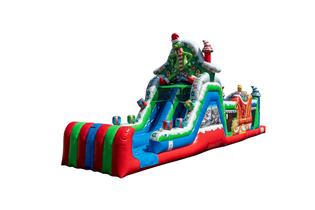 47 Christmas Wet Dry Obstacle Course-OC047-03 -EZ Inflatables