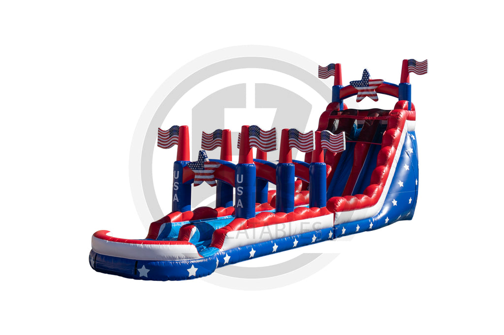 22 Stars & Stripes DL SP Water Slide + Slip & Slide-WN2205SP – EZ ...