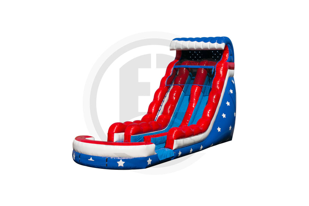 22 Stars & Stripes DL SP Water Slide-TX – EZ Inflatables
