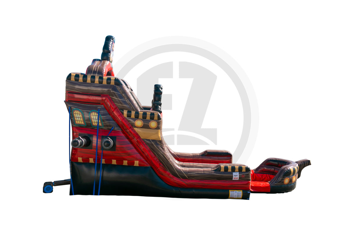 EZ-Inflatables-22 The Black Pearl DL Dry Slide-S1053 – EZ Inflatables