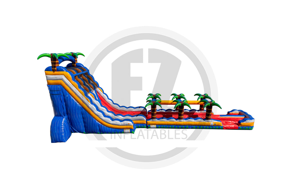 27 Tropical Fireblast DL IP + Slip & Slide-WS1660-IP-EZ Inflatables