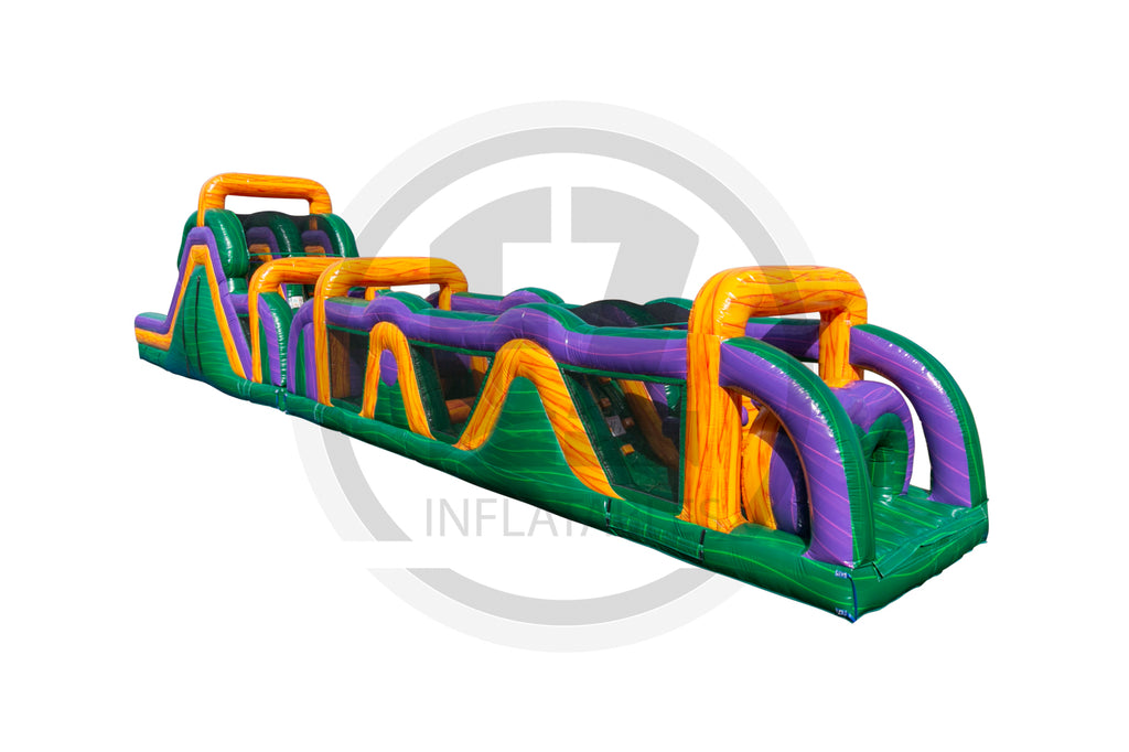 70 Mardi Gras Front Load Obstacle Course-I1186-EZ Inflatables