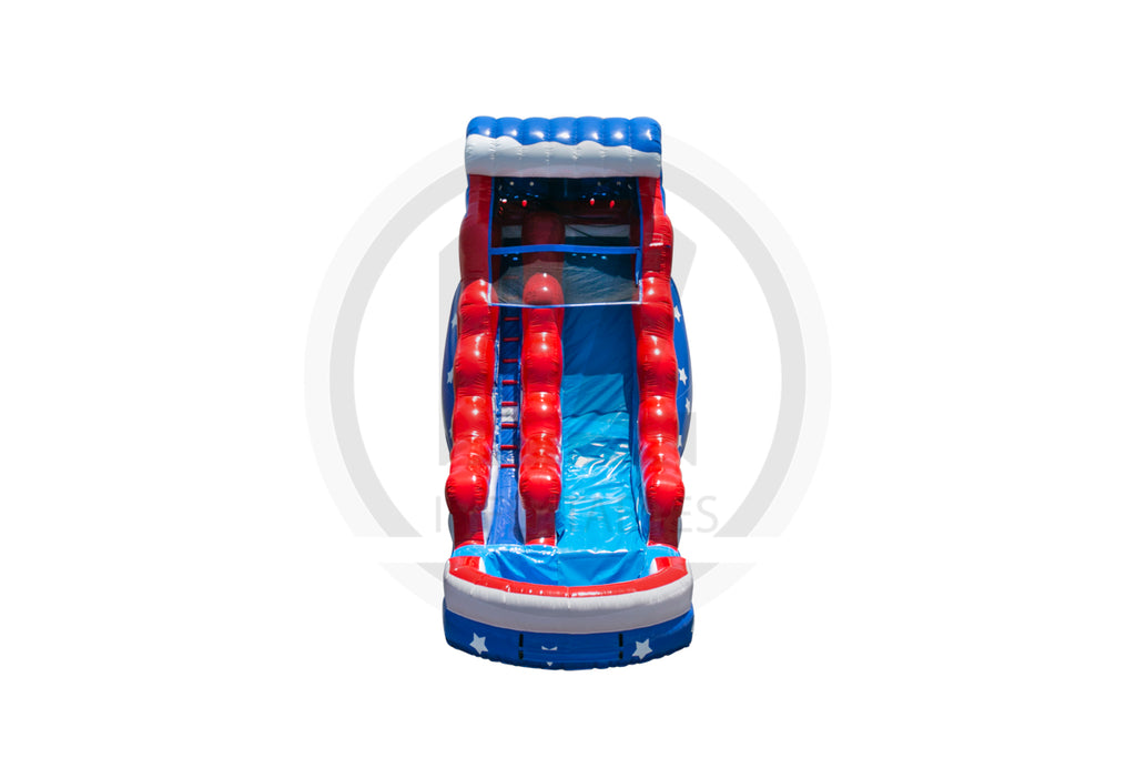 18 Stars & Stripes SL SP Water Slide-WS1408-IP-EZ Inflatables