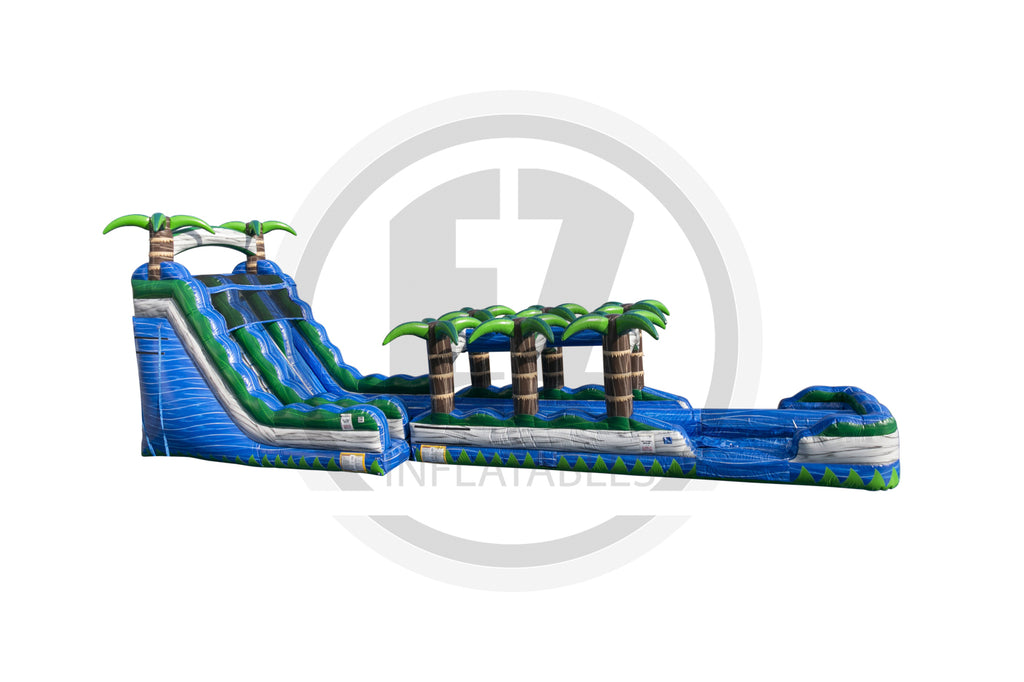 20 Blue Crush DL IP Water Slide + Slip & Slide-TX – EZ Inflatables